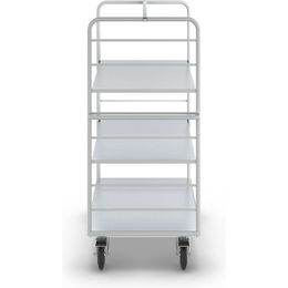 eurokraft pro ESD-Etagenwagen, mit 2 Seitenw&auml;nden, Ladefl&auml;chen-LxB 1175 x 720 mm, 3 Etagen