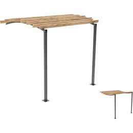PROCITY Pergola OZEAN, Breiten-Anbaueinheit, HxB 2910 x 3020 mm, anthrazitgrau