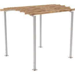 PROCITY Pergola OZEAN, Grundeinheit, HxB 2910 x 3020 mm, seidengrau
