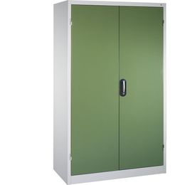 C+P Großraumschrank extrahoch, HxB 1950 x 1200 mm, Tiefe 500 mm, Türe resedagrün