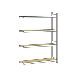 Schulte Weitspannregal, gesteckt, HxBxT 2500 x 1500 x 500 mm, Spanplatten, Anbauregal