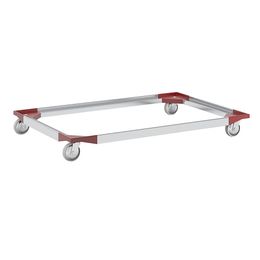 Aluminium-Fahrgestell, 1210 x 810 mm, Polypropylenr&auml;der kaiserkraft
