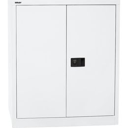 Bisley UNIVERSAL Fl&uuml;gelt&uuml;renschrank, HxBxT 1000 x 914 x 400 mm, 1 Fachboden, 2 Ordnerh&ouml;hen, verkehrswei&szlig;