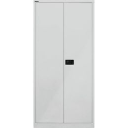Bisley UNIVERSAL Fl&uuml;gelt&uuml;renschrank, HxBxT 1950 x 914 x 400 mm, 4 verzinkte Fachb&ouml;den, 5 Ordnerh&ouml;hen, lichtgrau
