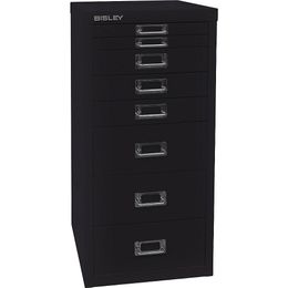 Bisley MultiDrawer&trade; 29er Serie, DIN A4, 8 Schubladen, schwarz