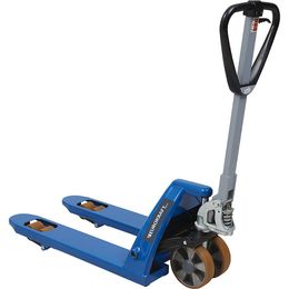 eurokraft pro Paletthubwagen mit QuickLift, Polyurethan Rollenausstattung, Gabell&auml;nge 810 mm