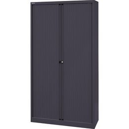 Bisley Euro-Rollladenschrank, Breite 1000 mm, 4 Fachb&ouml;den, schwarz