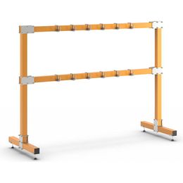 eurokraft pro Anschlagmittel-Garderobe, station&auml;r, L&auml;nge 2500 mm