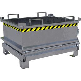 eurokraft pro Klappbodenbeh&auml;lter, Volumen 0,24 m&sup3;, feuerverzinkt