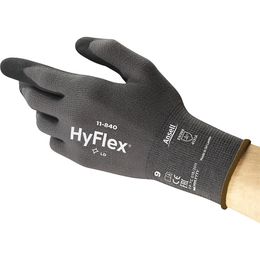 Ansell Arbeitshandschuh HyFlex 11-840, schwarz, VE 12 Paar, Gr&ouml;&szlig;e 9