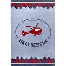 Esprit Kinderteppich Heli Rescue in blau | Gr.: 140 x 200 cm