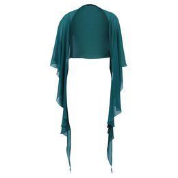 Vera Mont Chiffonstola mit Volant in Dark Emerald | Gr.: S