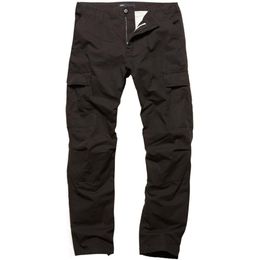 Vintage Industries Cargohose in Schwarz | Gr.: W33
