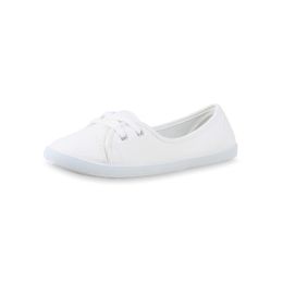 VAN HILL Sportliche Ballerinas Alyssa in Weiss | Gr.: 40