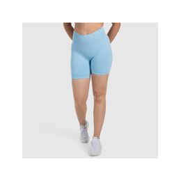 Smilodox Short Leggings Arleta Scrunch in Hellblau | Gr.: L
