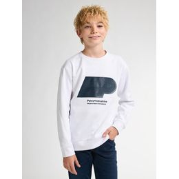 PETROL INDUSTRIES Sweater mit Aufdruck Harborview in Weiß | Gr.: 128