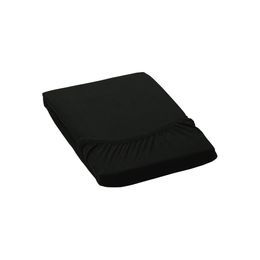 GMD Living Jersey Premium Spannbettlaken JANNEBY in Farbe Schwarz | Gr.: 90-100 x 200 cm