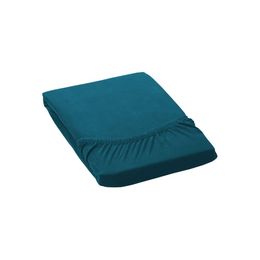 GMD Living Jersey Premium Spannbettlaken JANNEBY in Farbe Petrol | Gr.: 140-160 x 200 cm