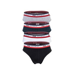 Fila Slip 4er Pack in Schwarz/Wei&szlig;/Blau/Grau | Gr.: XXL