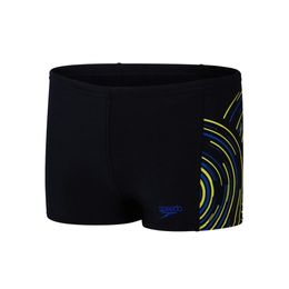 Speedo Plastisol Placement Aquashort in Schwarz-Blau | Gr.: 152