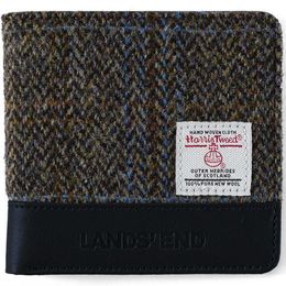 LANDS' END Harris Tweed Portemonnaie, Damen,  Braun, Wolle, by Lands' End