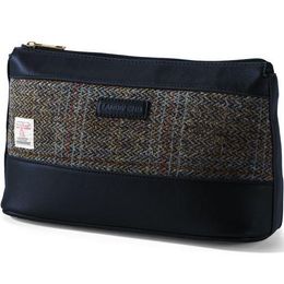 LANDS' END Harris Tweed Kulturbeutel, Damen,  Braun, Wolle, by Lands' End
