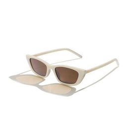 LANDS' END TITANIA Cat Eye Sonnenbrille, Damen,  Wei&szlig;, by Lands' End