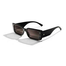 LANDS' END ORION Sonnenbrille in rechteckiger Form, Damen,  Schwarz, by Lands' End