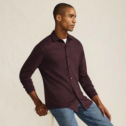 LANDS' END Jerseyhemd aus Baumwolle, Herren,  Braun, Baumwolle, by Lands' End