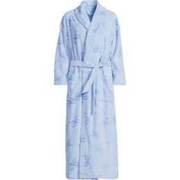 LANDS' END Bademantel mit Schalkragen, Damen,  Blau, Polyester, by Lands' End