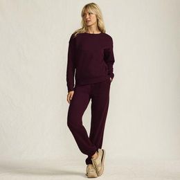 LANDS' END Sweatshirt SERIOUS SWEATS, Damen,  Rot, Elasthan/Baumwoll-Mischung/Polyester-Mischung, by Lands' End