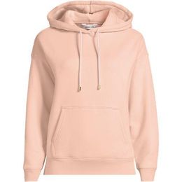 LANDS' END Serious Sweats Kapuzen-Sweatshirt, Damen,  Pink, Baumwoll-Mischung/Polyester-Mischung, by Lands' End