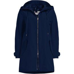 LANDS' END Squall Regenjacke in A-Linie, Damen,  Blau, Nylon, by Lands' End