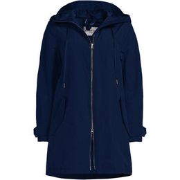 LANDS' END Squall Regenjacke in A-Linie, Damen,  Blau, Nylon, by Lands' End