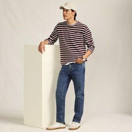 LANDS' END Stretch-Denim Jeans, Slim Fit, Herren,  Blau, Baumwoll-Mischung, by Lands' End