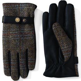 LANDS' END Harris Tweed Handschuhe, Damen,  Braun, Wolle, by Lands' End