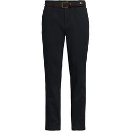 LANDS' END Straight Fit Chinos mit Textur, Herren,  Schwarz, Baumwolle/Baumwoll-Mischung, by Lands' End