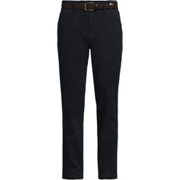 LANDS' END Straight Fit Chinos mit Textur, Herren,  Schwarz, Baumwolle/Baumwoll-Mischung, by Lands' End