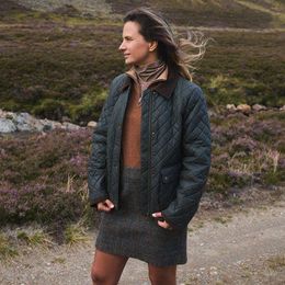 LANDS' END Harris Tweed Rock, Damen,  Braun, by Lands' End