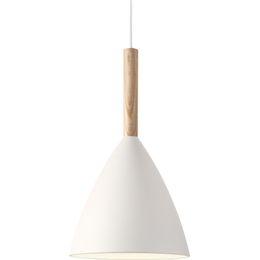 Pendelleuchte "Pure 20", braun (holzfarben, weiß), 1, Ø 20cm H: 35cm, design for the people, Leuchten, Hängeleuchte, Hängelampe