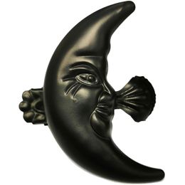 Dekoklammer Indeko "Mond A" Gr. 1, schwarz, &Oslash;:0,35cm, Gardinenbefestigungen