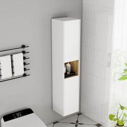 Hochschrank Welltime "VALENCIA", weiß, B:35cm H:170cm T:31cm, MDF, Schränke
