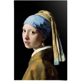 Poster Reinders "Poster Das Mädchen mit dem Perlenohrgehänge Jan Vermeer", braun (farbe bild(er): braun), B:61cm H:91,5cm, Papier, Bilder