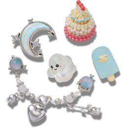 Schuhanstecker Crocs "Jibbitz™ Iridescent Summer", Kinder, bunt, Zinklegierung, Schuhzubehör, Charm, Anstecker für Crocs Schuhe