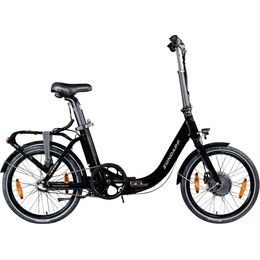 Zündapp E-Bike ZÜNDAPP "ZXT20" Gr. 38, schwarz (schwarz, schwarz), Elektrofahrräder, 38cm, 20 Zoll (50,80cm), Pedelec, Elektrofahrrad für Damen u. Herren