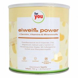 for you eHealth for you eiwei&szlig; power Vanille 750g