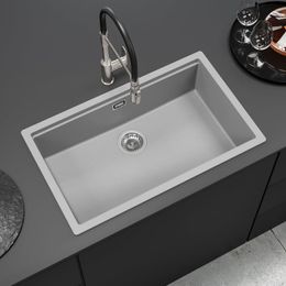 evineo line 150 K&uuml;chensp&uuml;le B: 75,6 T: 45,6 cm, LAN100XLGR,