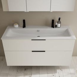 Burgbad Eqio Schrank mit Slim Keramik-Waschtisch, 2 Ausz&uuml;ge, SHBV122F6582C0001G0200,