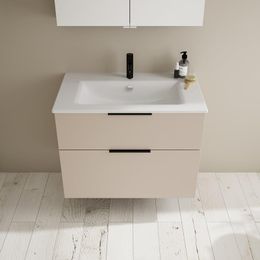 Burgbad Eqio Schrank mit Slim Keramik-Waschtisch, 2 Auszüge, SHBT082F6583C0001G0200,