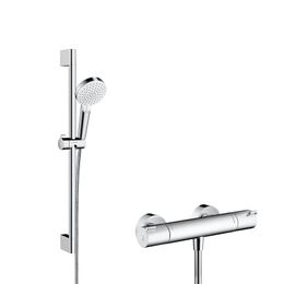 Hansgrohe Ecostat Aufputz-Duscharmatur mit Thermostat, 27812400,